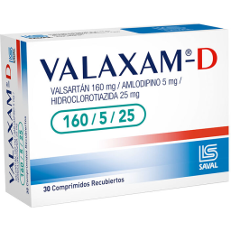 Valaxam D 160/5/25 160 mg ; 5 mg ; 25 mg